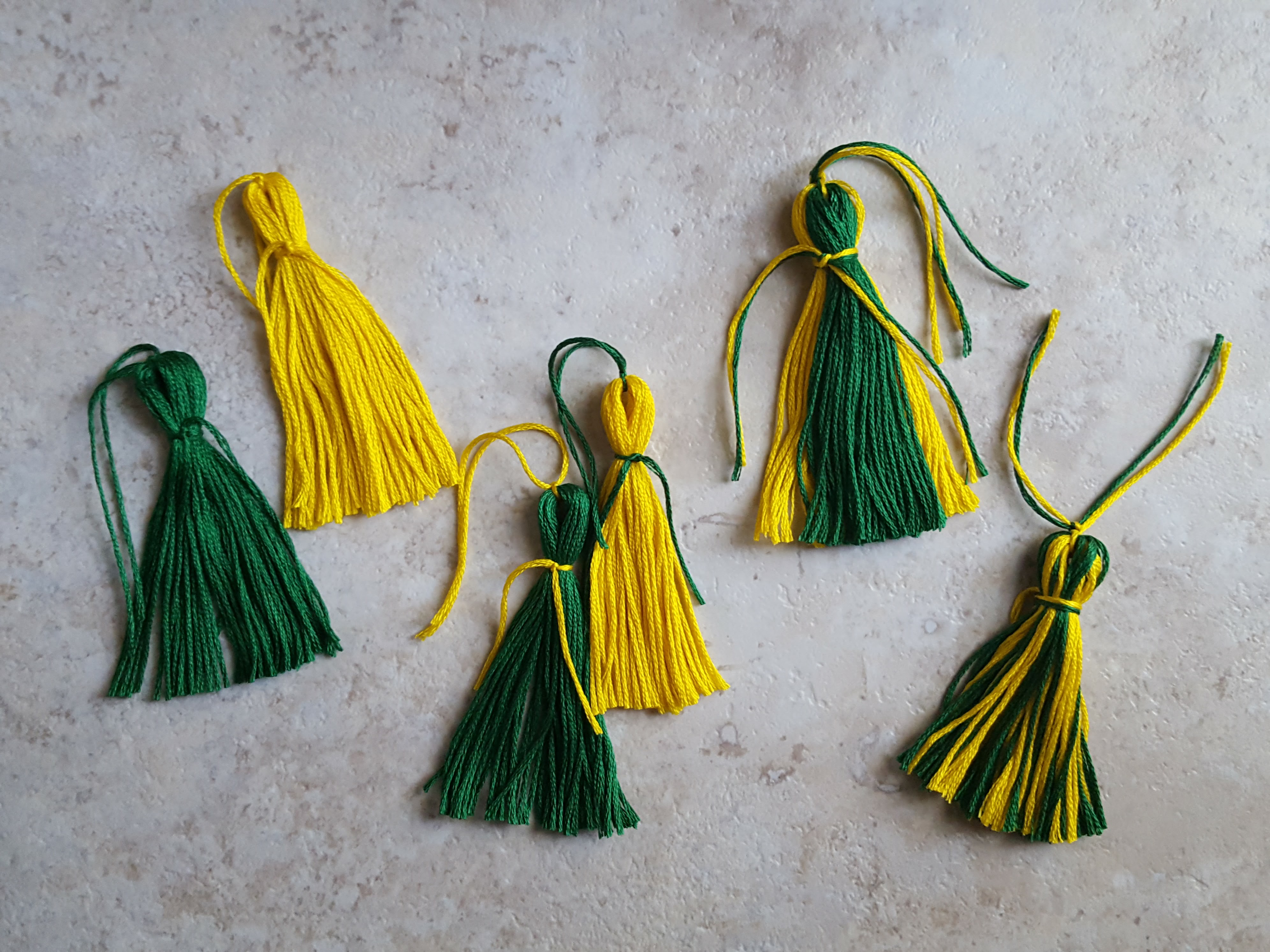 How To Make Easy Team Spirit Tassels from Embroidery Thread – Team ...