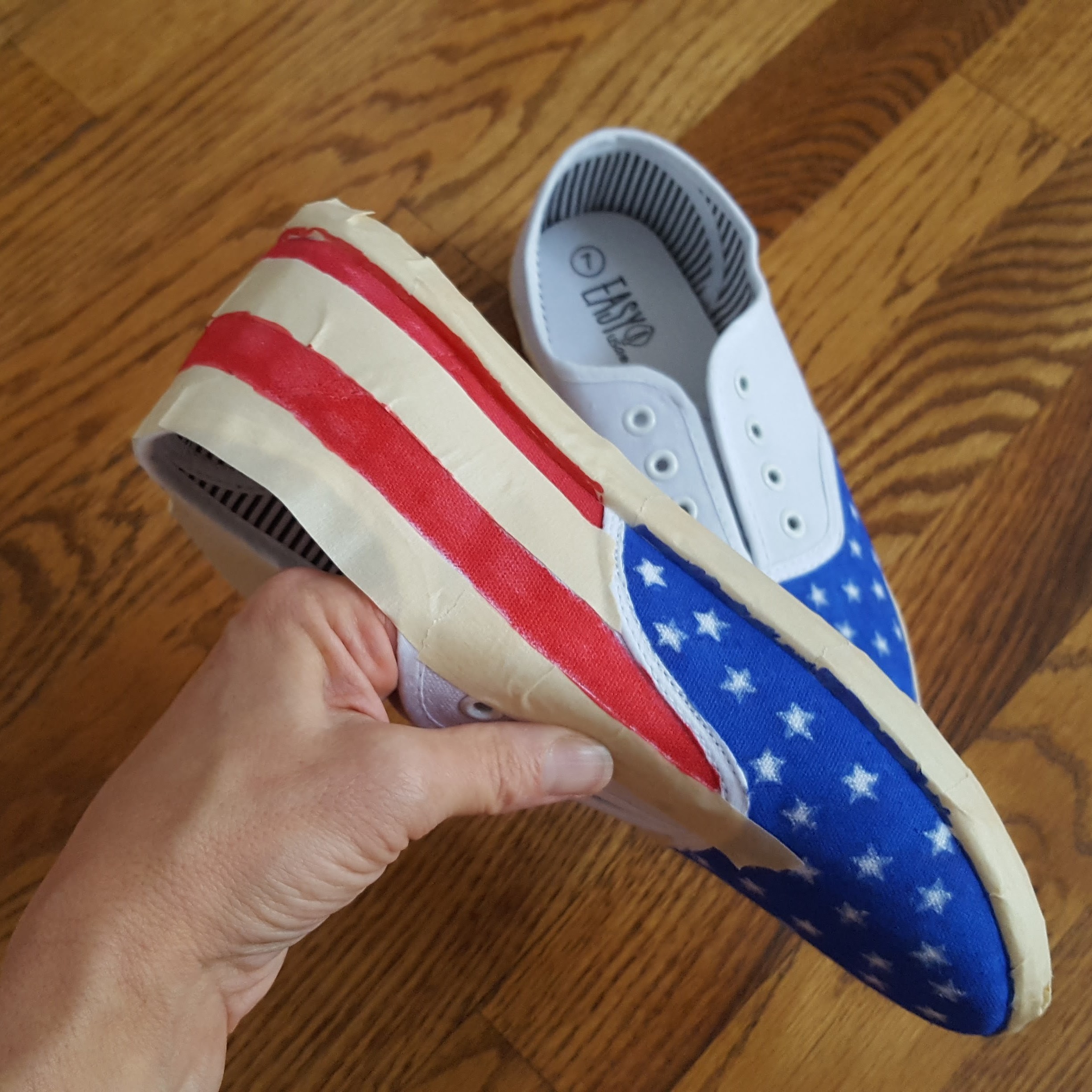 4d – red stripes – Team Colors By Carrie