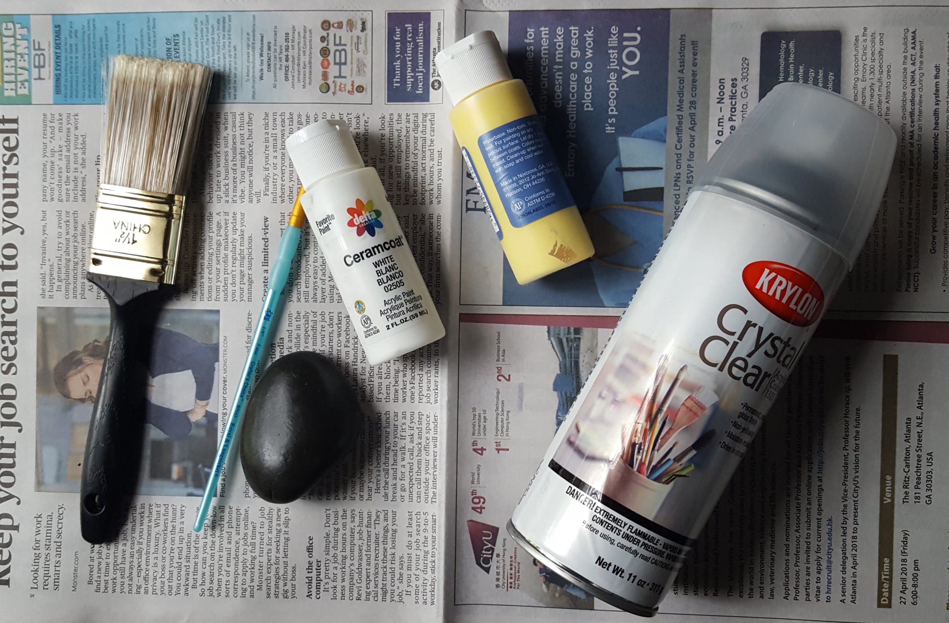 How to Paint Rocks for the Softball Fan – Team Colors By Carrie