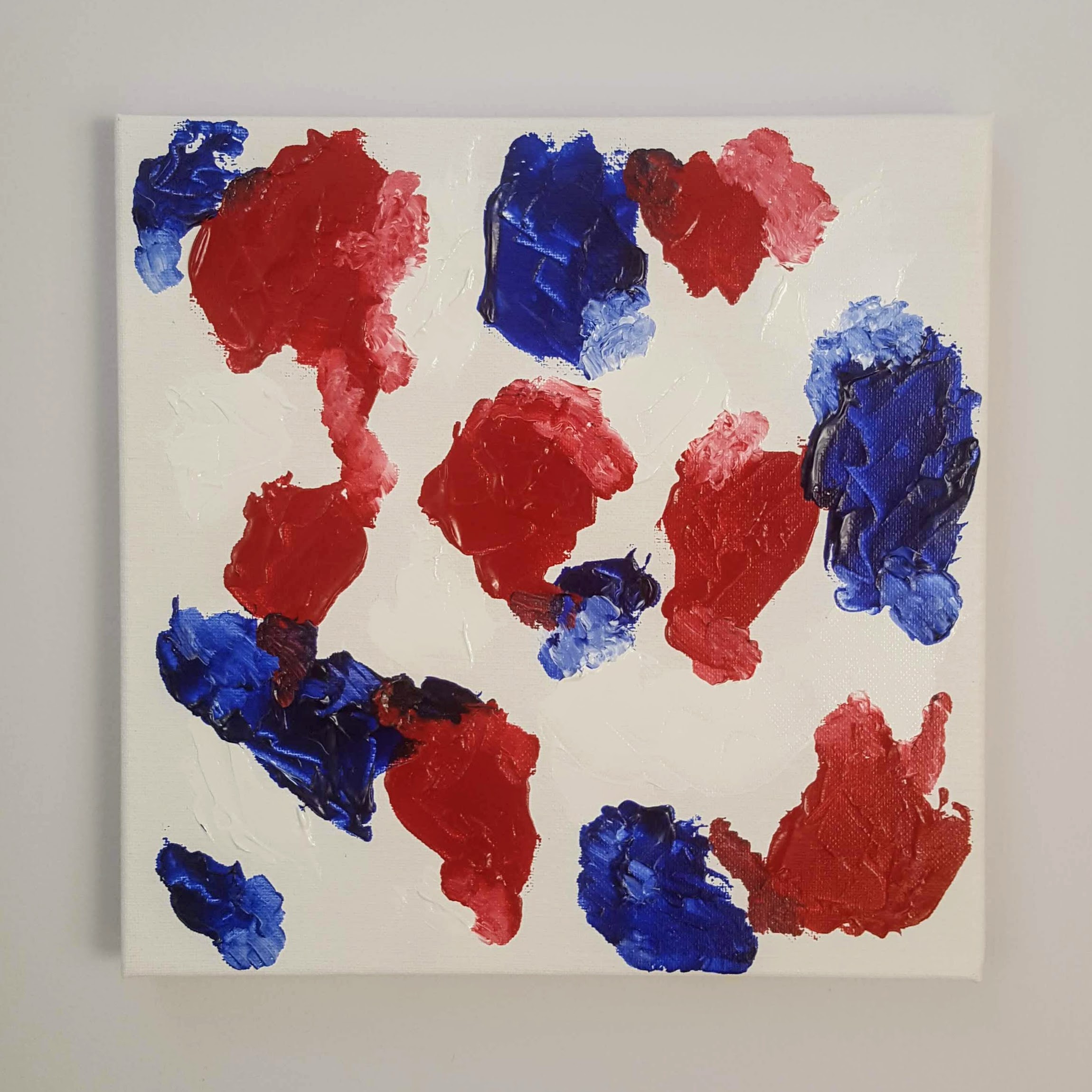 How To Make This Easy Red White And Blue Art – Team Colors By Carrie