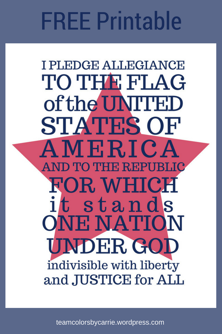 Celebrate July 4th with 2 Free Printables – Team Colors By Carrie