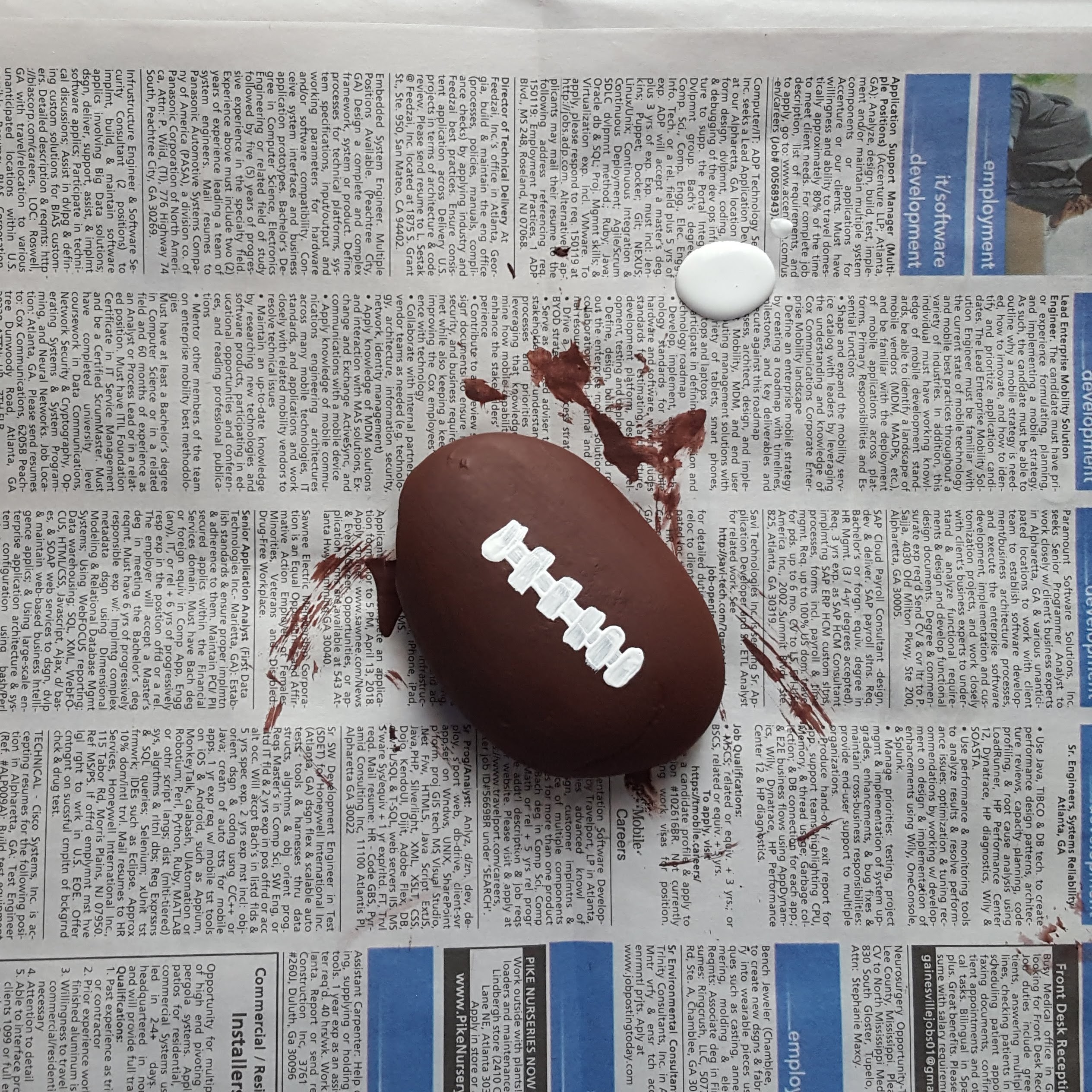 How to Paint Rocks for the Football Fan – Team Colors By Carrie