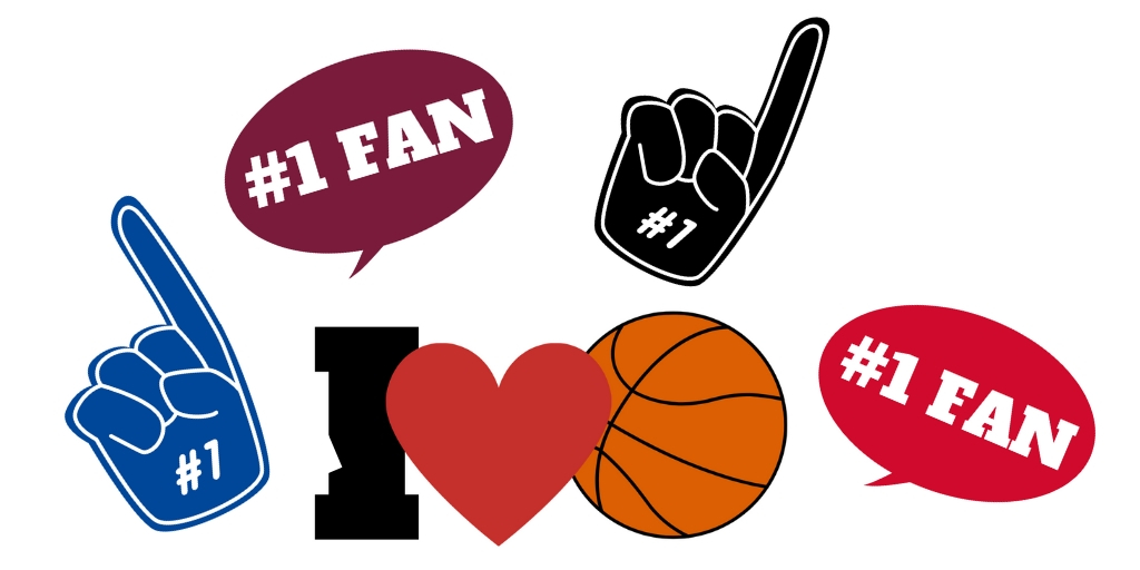 Photo Booth Props for your March Madness Party – Team Colors By Carrie
