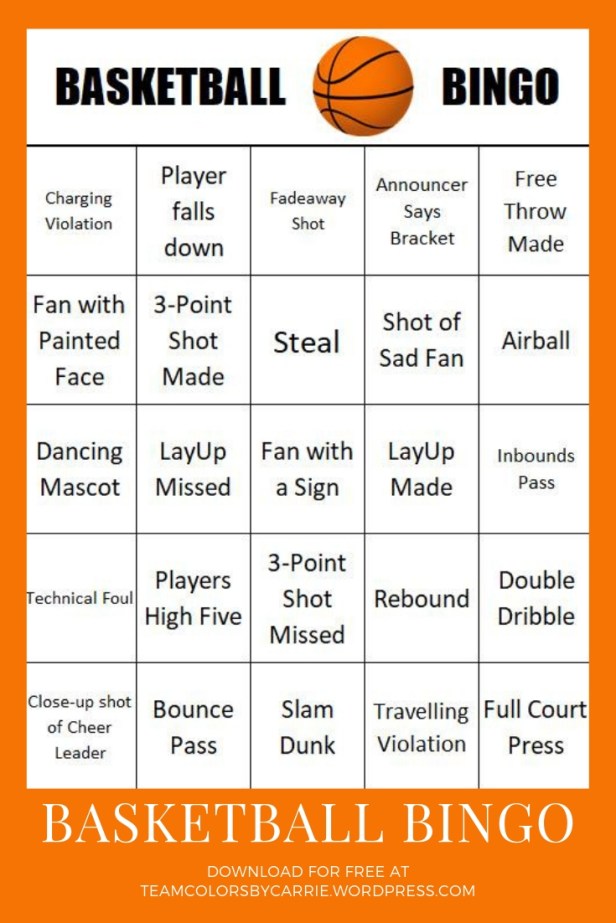 Make Watching Basketball Even More Fun with Free Printable Bingo Cards ...