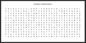 Hit a Grand Slam with a Baseball Playoffs 2024 Word Search Puzzle ...