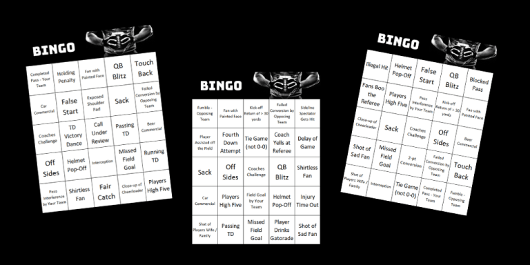 How to Play Football Bingo, with FREE Cards to get Started! – Team ...
