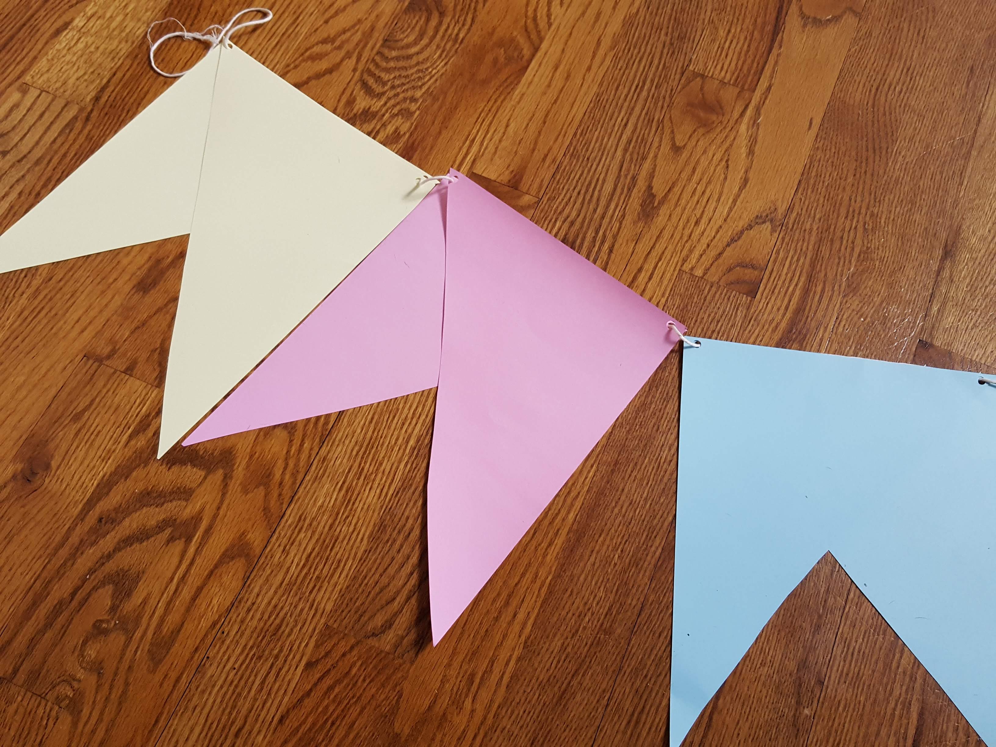 How to Make a Super Easy Paper Flag Garland – Team Colors By Carrie