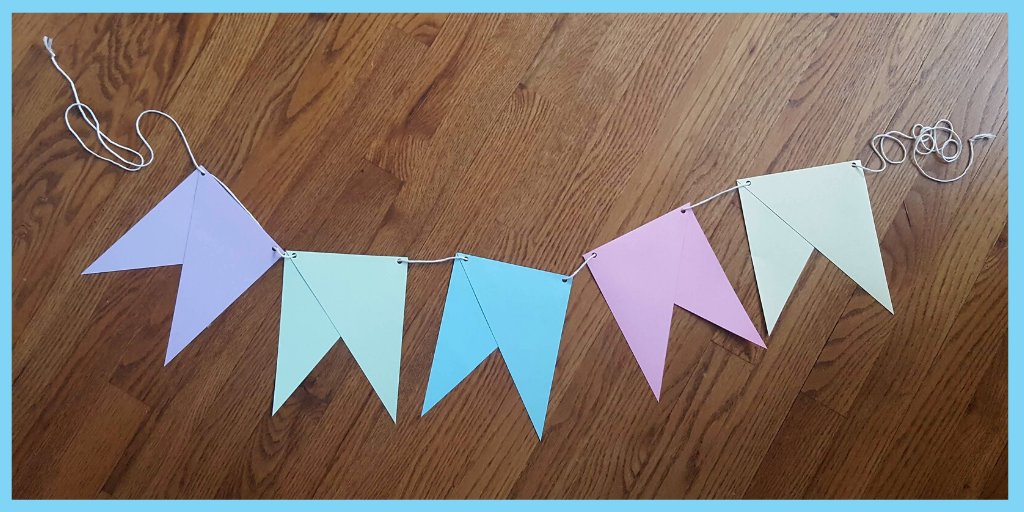 How to Make a Super Easy Paper Flag Garland – Team Colors By Carrie
