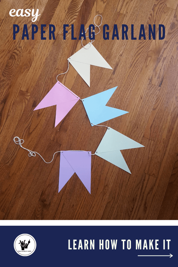 How to Make a Super Easy Paper Flag Garland – Team Colors By Carrie