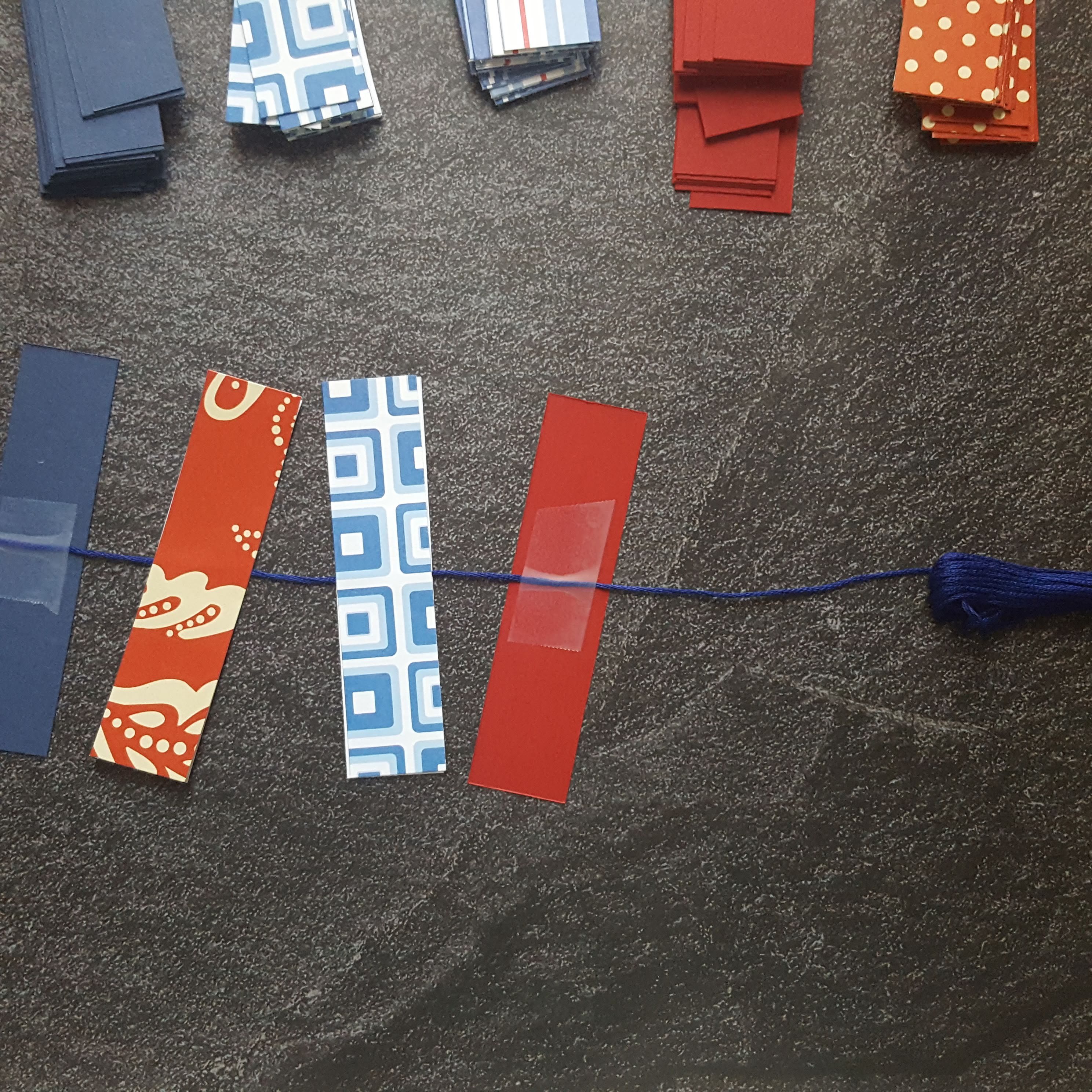 How To Make A Quick And Easy Paper Strip Party Garland – Team Colors By ...