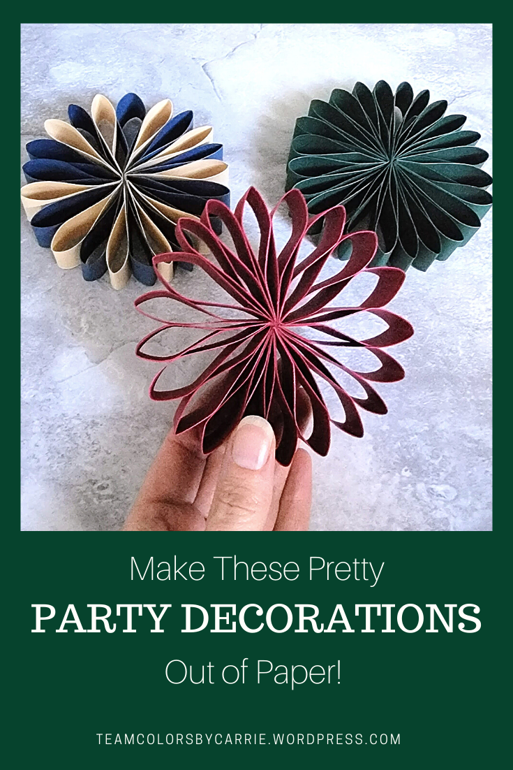 How To Make These Pretty Party Decorations Out Of Paper – Team Colors ...
