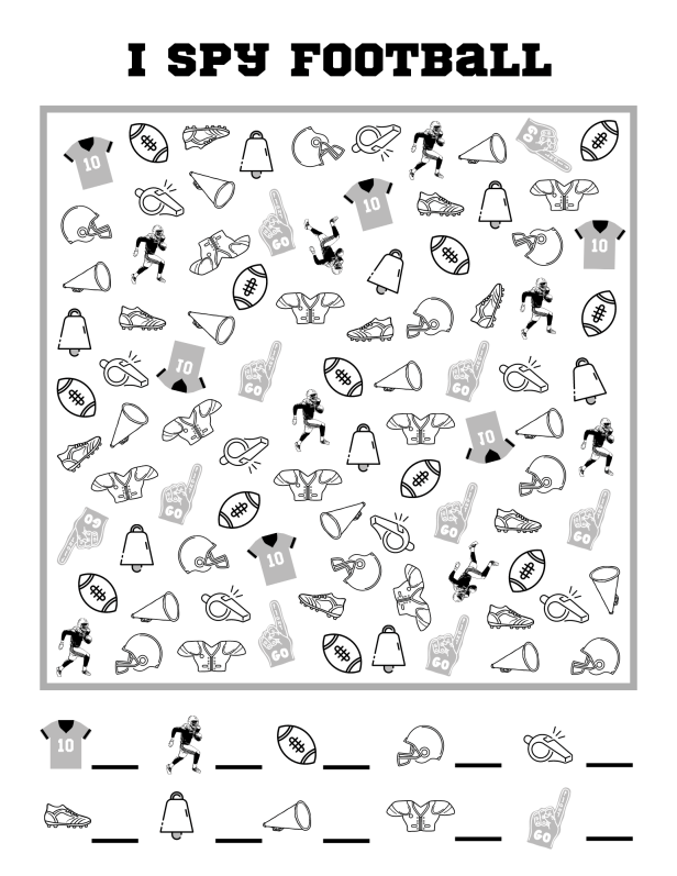 Keep the Kids Occupied During the Football Game with a FREE “I Spy ...