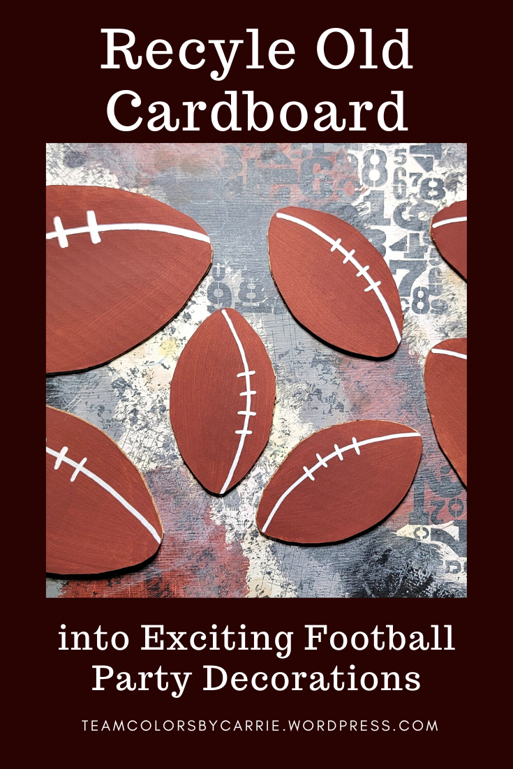 How to Recycle Old Cardboard into Exciting Football Party Decorations ...