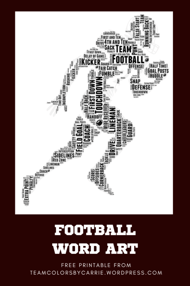 Score a Touchdown for Your Decor: Football Word Art for Every Fan’s ...