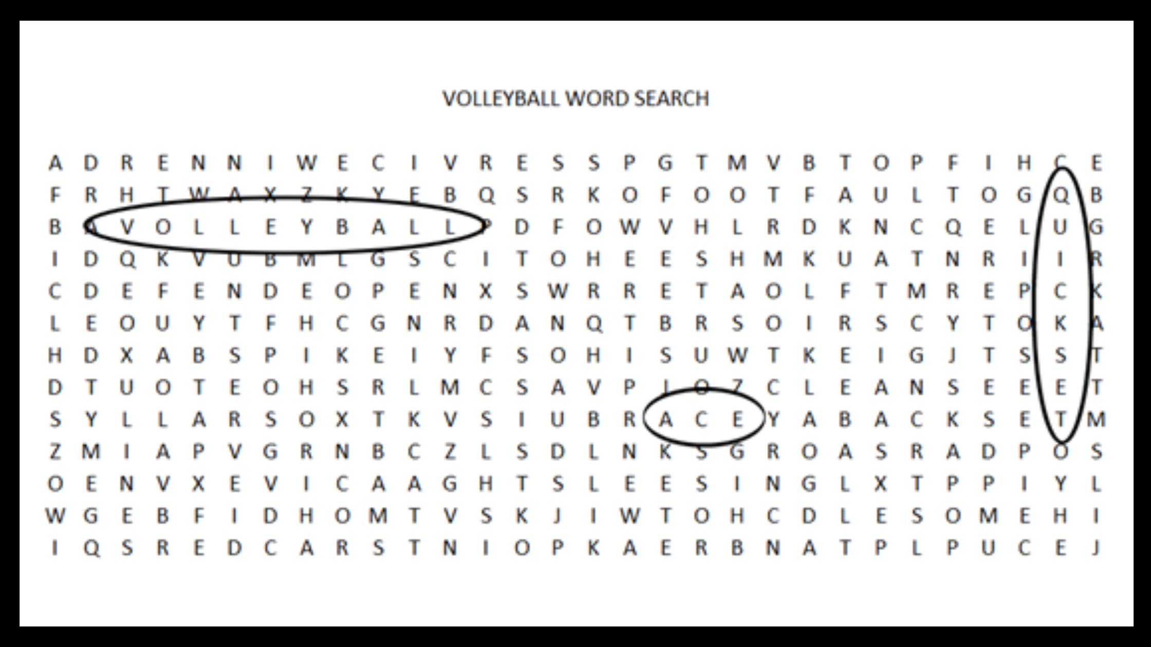 Game On: A Free Volleyball Word Search – Team Colors By Carrie